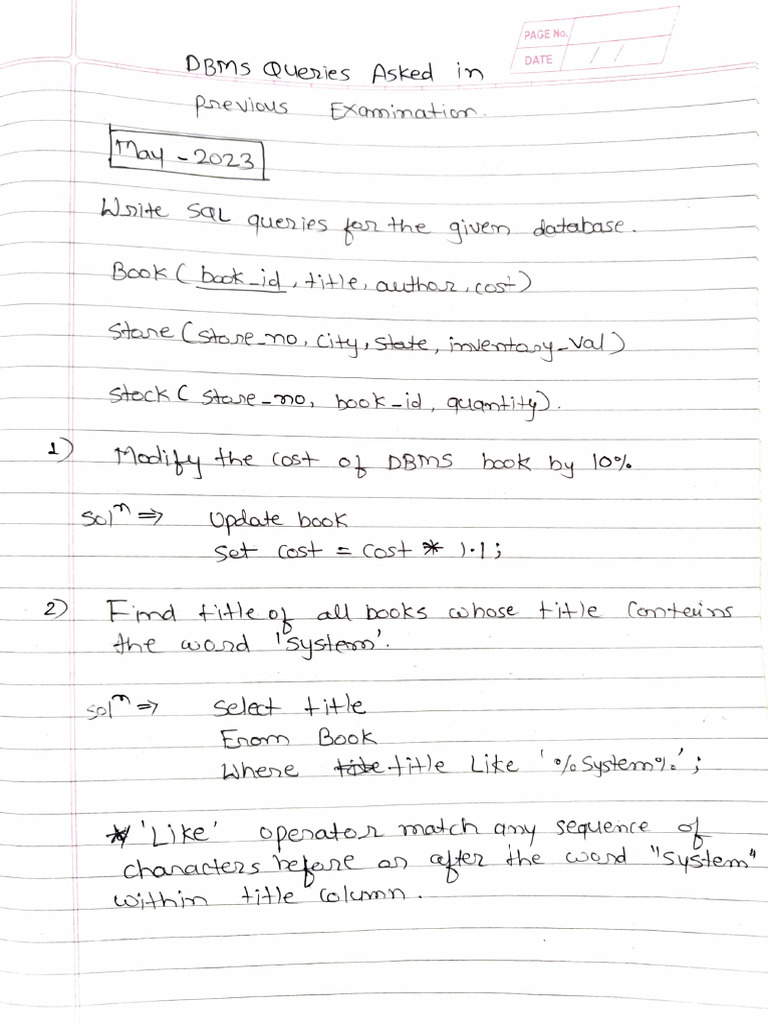 SQL Queries for Database Management | PDF | Databases | Data Management ...