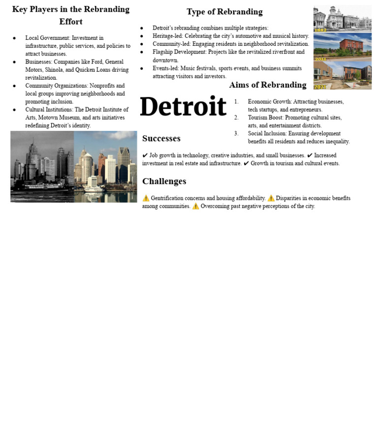 Detroit Geography Case Study | PDF | Detroit | Economies
