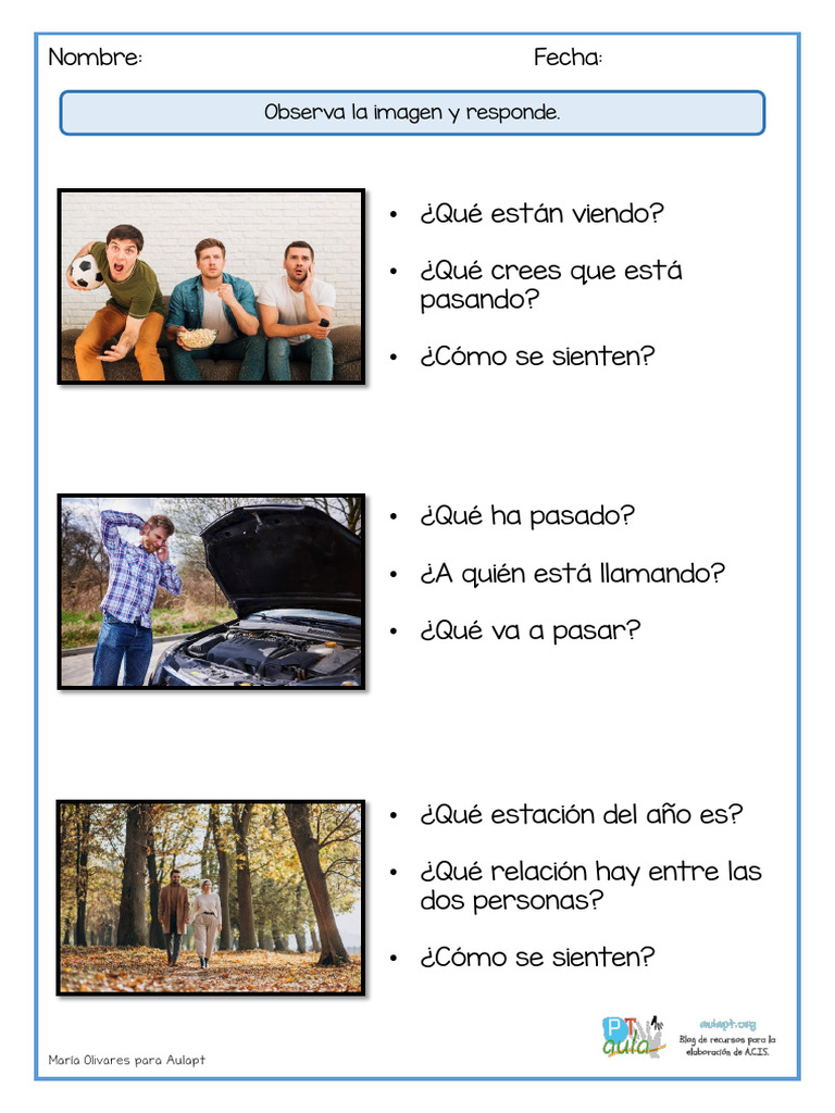 Fotografias para Hacer Inferencias | PDF