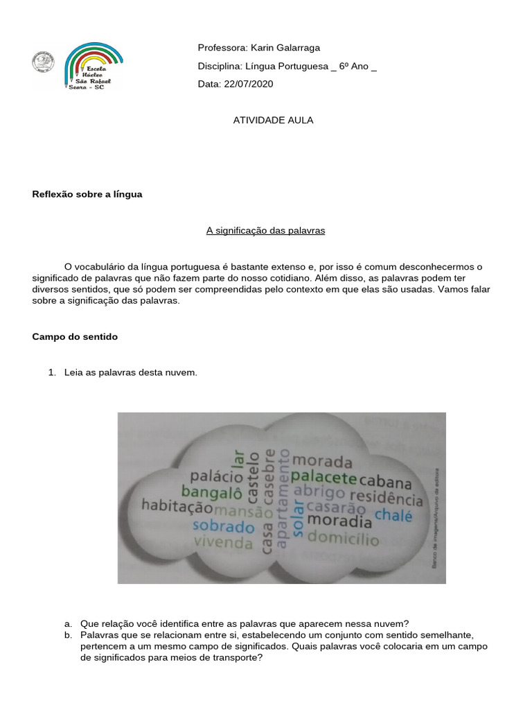 Significação Das Palavras 22.07 | PDF