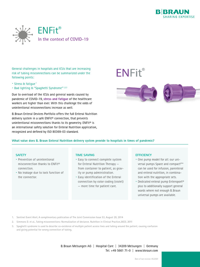 Enfit: in The Context of Covid-19 | PDF | Intensive Care Unit | Medical ...