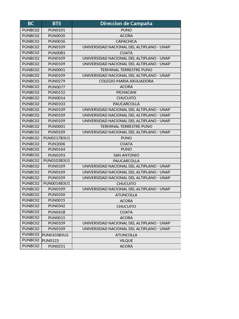 Formato Campaña PR Mayo. PUNBC02 | PDF