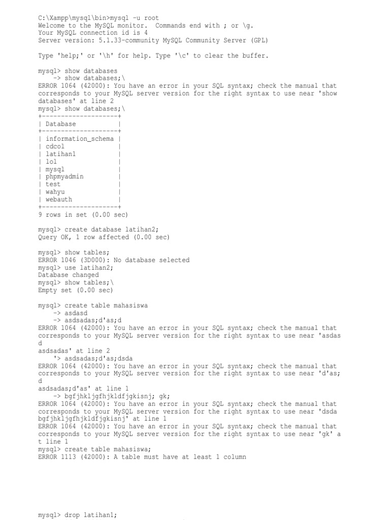 Mysql Pdf Sql My Sql