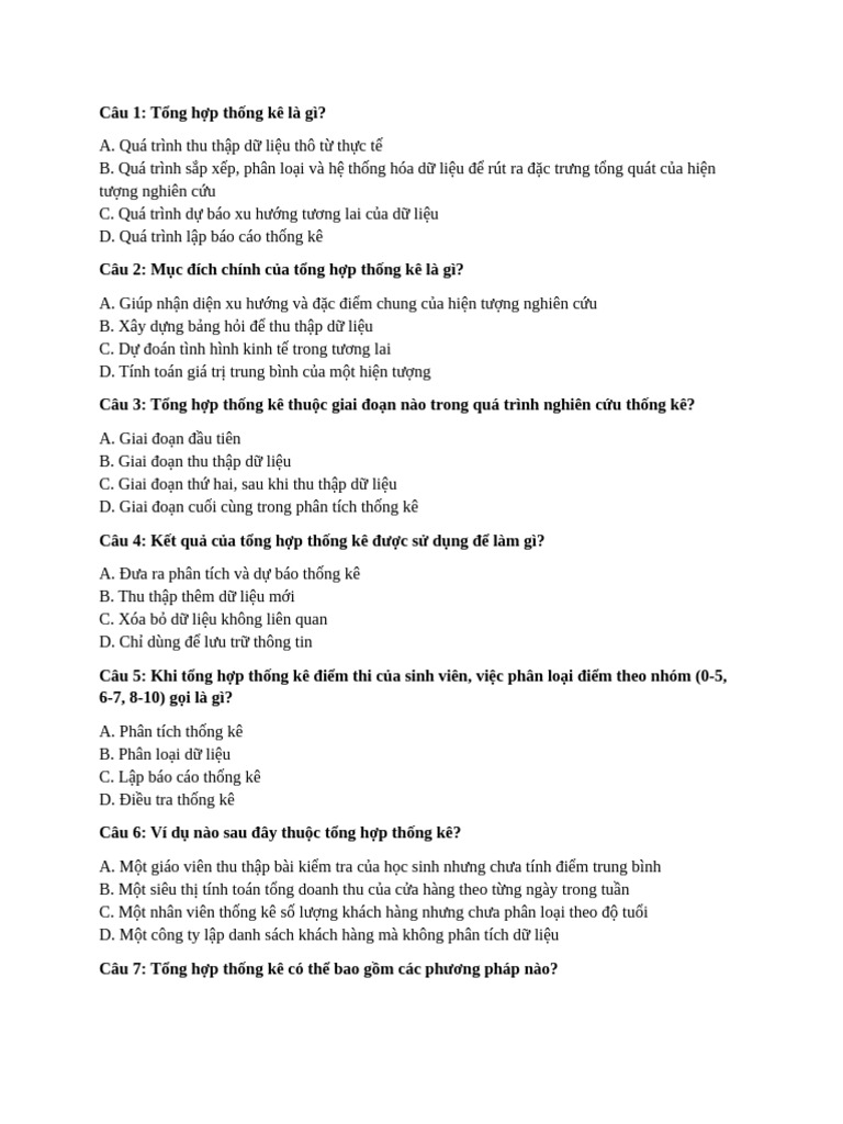 Câu Hỏi Trắc Nghiệm Chương 2-nltk - SV | PDF