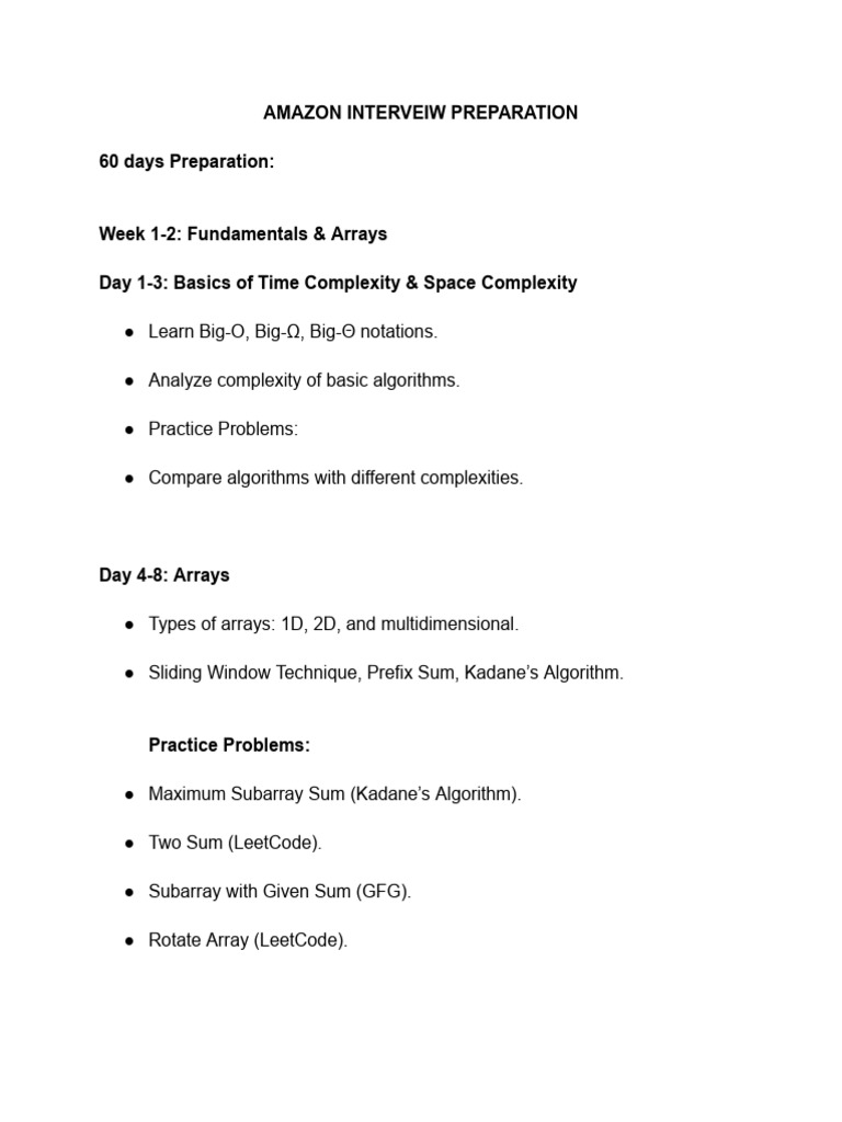 Amazon Interveiw Preparation | PDF | String (Computer Science) | Combinatorics