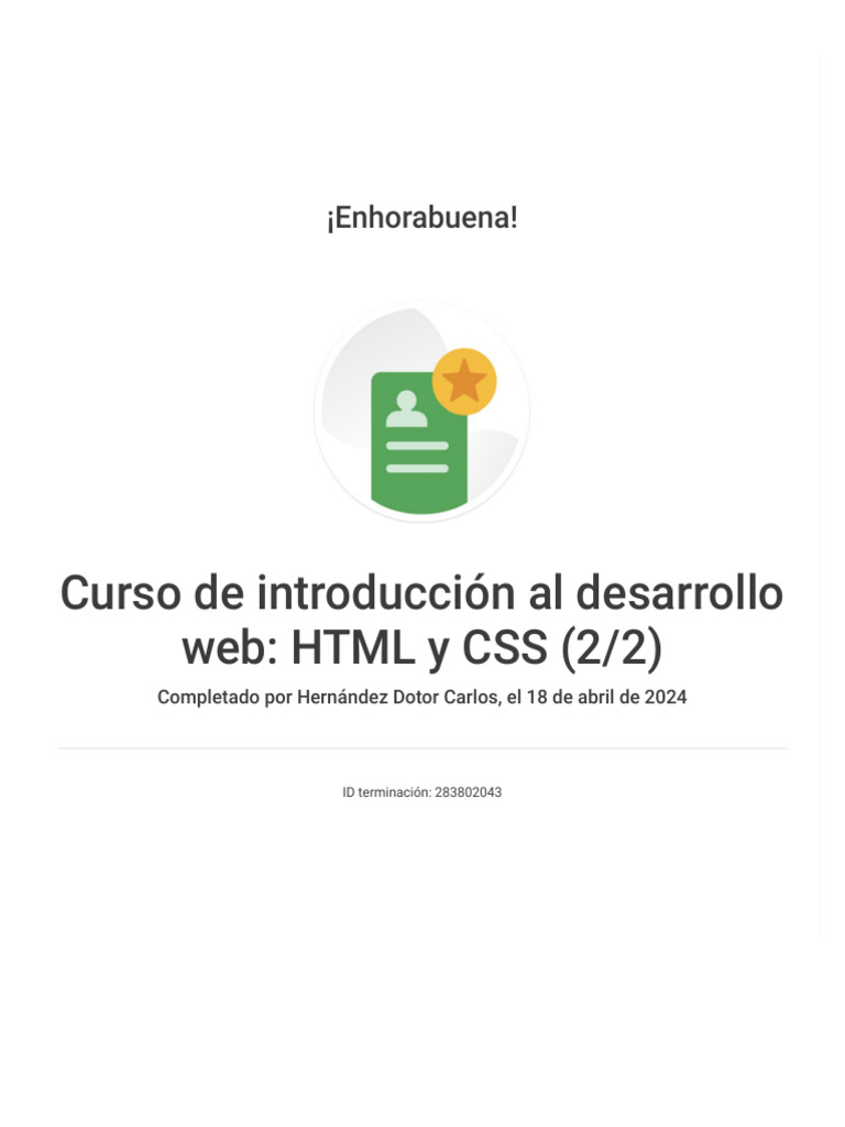 Curso de Introducción Al Desarrollo Web: HTML y C | PDF