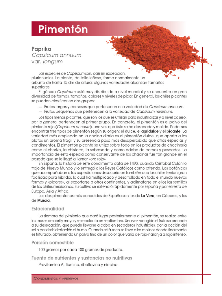 Pimento N | PDF | Pimenton | Pimiento