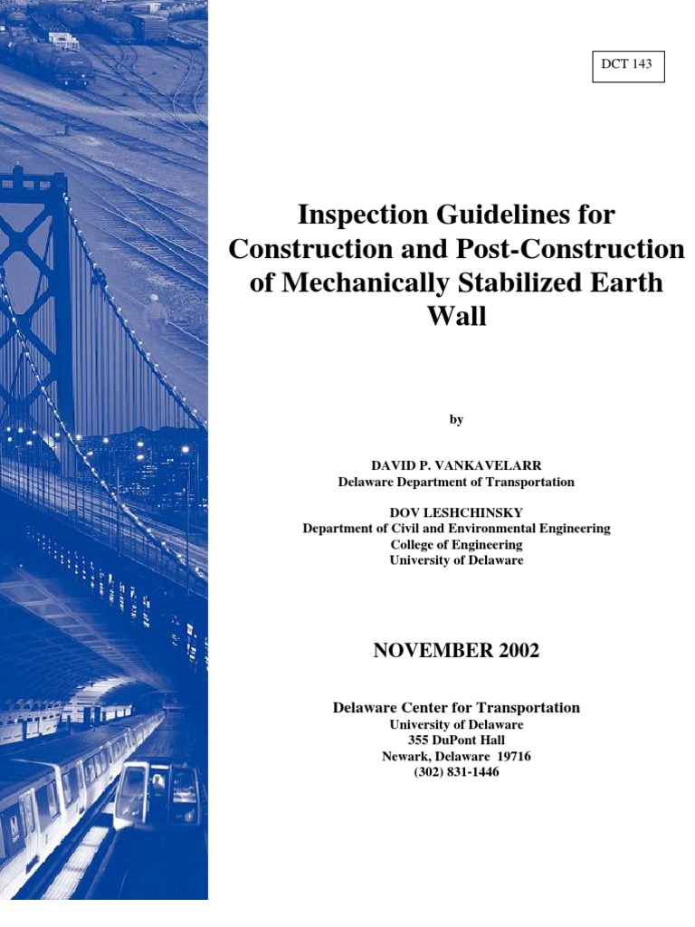 Mse Wall Guidelines | Precast Concrete | Drainage