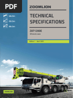 XCMG QAY400 400t Crane Load Chart | PDF | Crane (Machine) | Brake