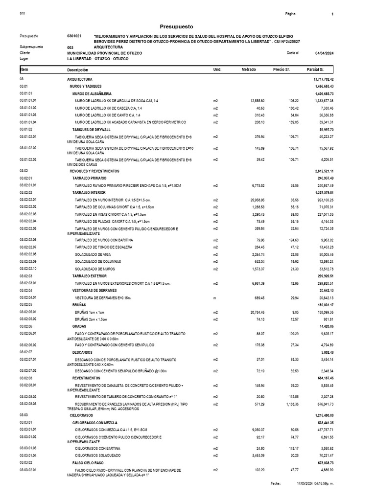Presupuestocliente | PDF | Edificio sustentable | Diseño arquitectonico