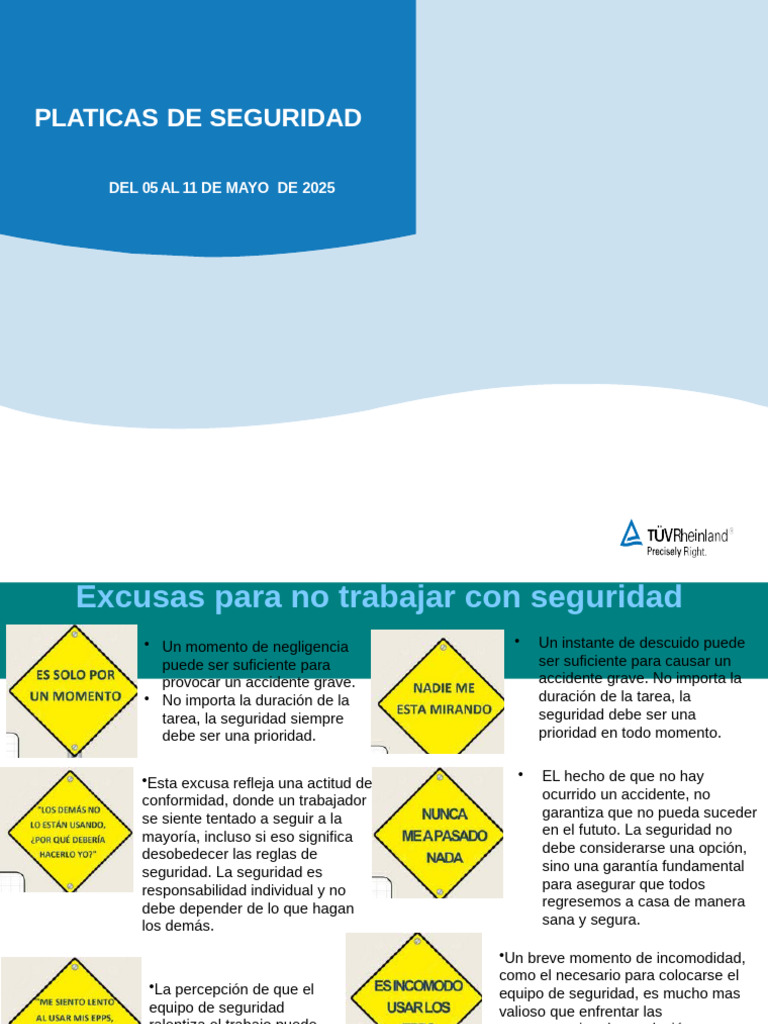 Platicas de Seguridad | PDF | Martillo | Herramientas