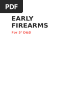 (5E) Firearms Homebrew | PDF | Firearms | Rifle