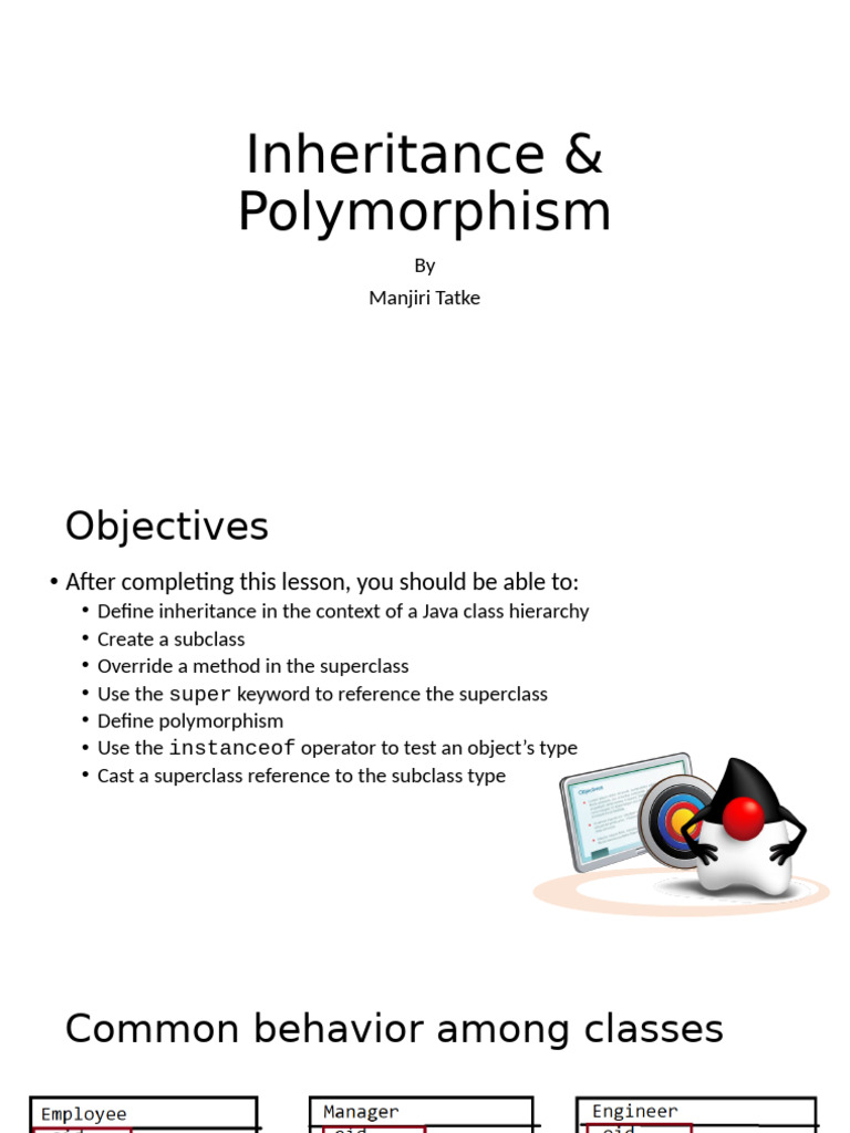5 - Inheritance & Polymorphism | PDF | Inheritance (Object Oriented Programming) | Class ...