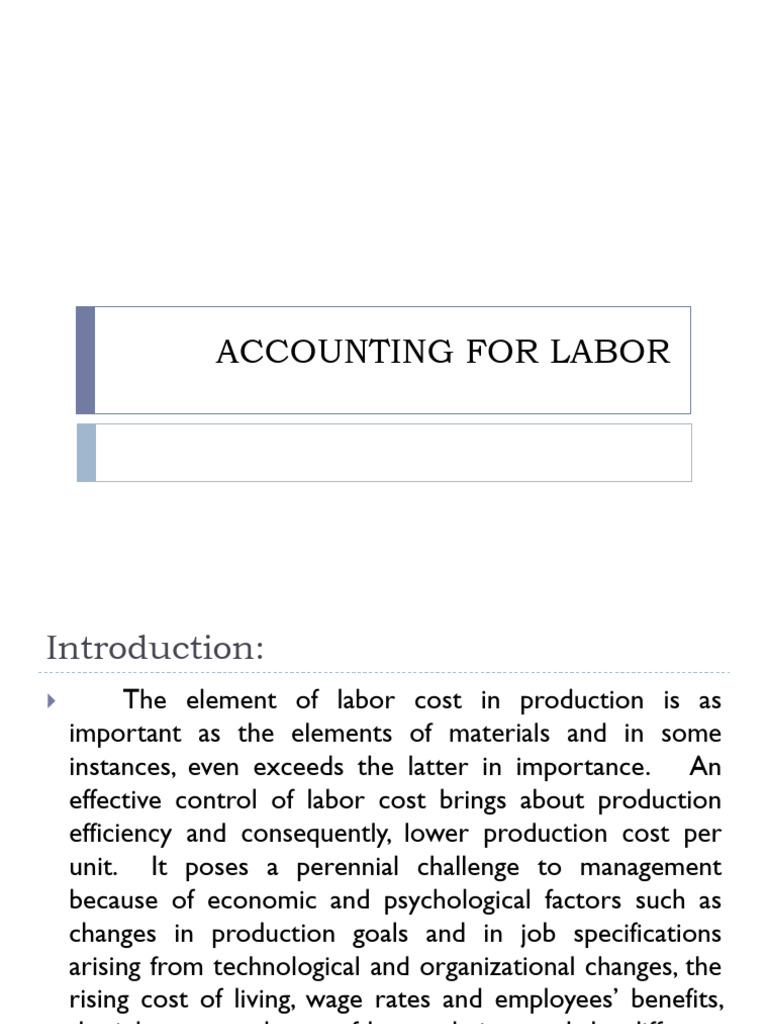 6 Accounting For Labor With Assignment | PDF | Cost Of Living | Payroll Tax