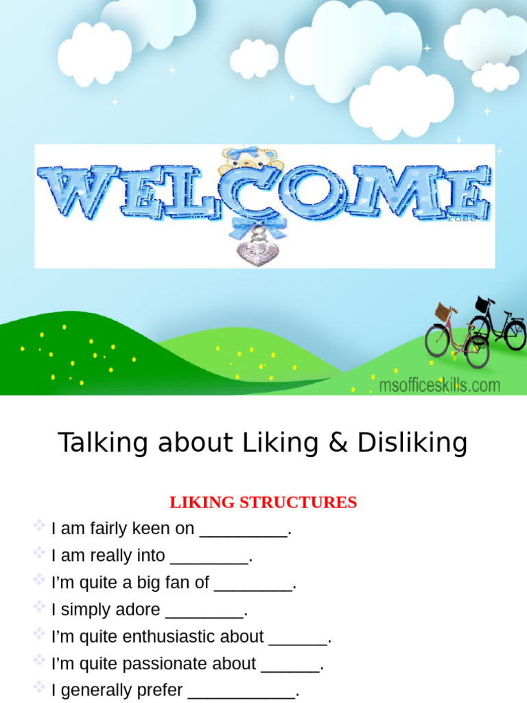 Liking and Disliking Expressions Guide | PDF
