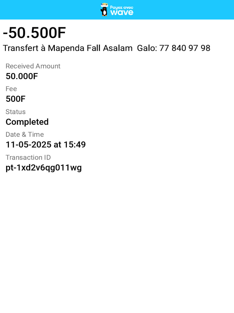 Wave Transaction 2 | PDF