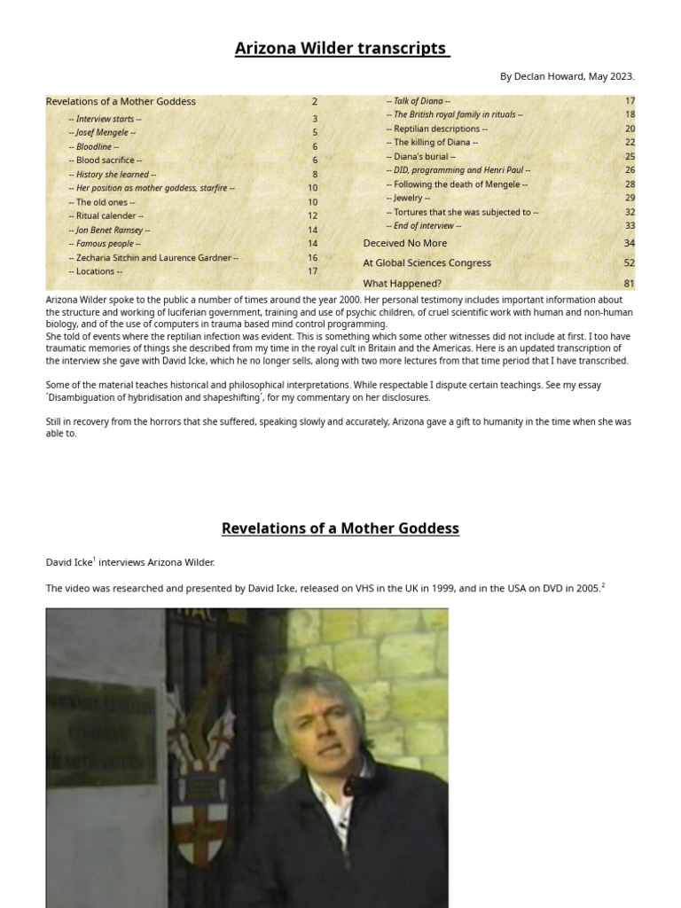 Arizona Wilder: Mind Control Revelations | PDF | Satan | Halloween