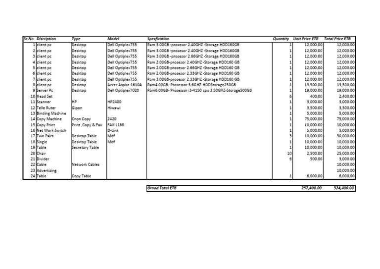 Computer Price List aranged | PDF | Desktop Computer | Personal Computers