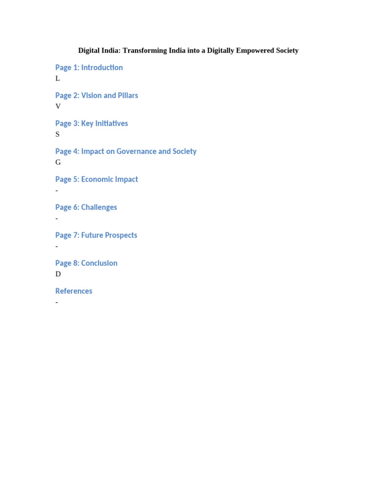 Digital India Research Project | PDF