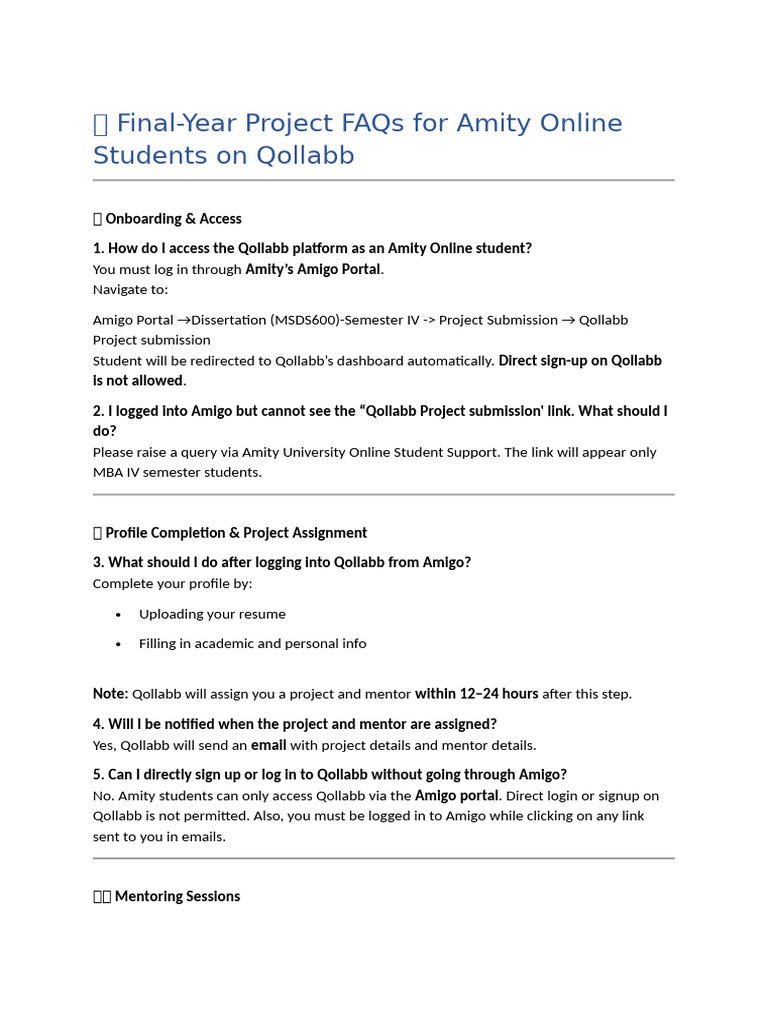 Final Year Project - Qollabb FAQs | PDF | Software | Computing
