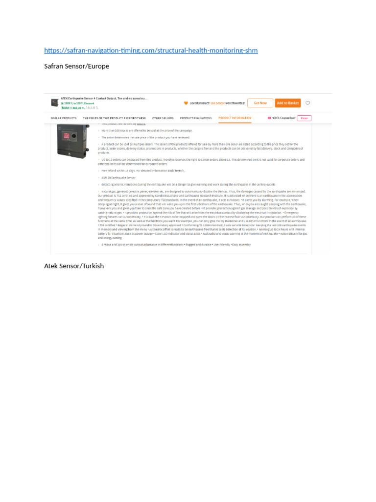 Acceleration Sensors | PDF