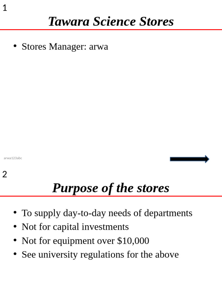 Tawara Science Stores | PDF
