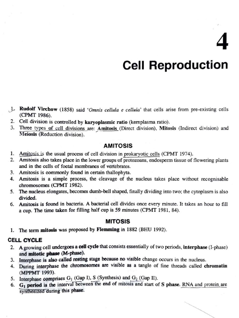 Cell Reproduction - DR - RK - Pillai | PDF | Mitosis | Meiosis
