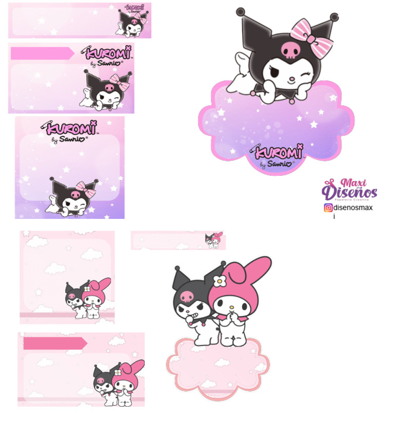 'Etiquetas Escolares Kuromi y Melody'.pptx | PDF