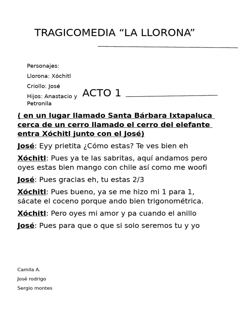 Español La Llorona | PDF