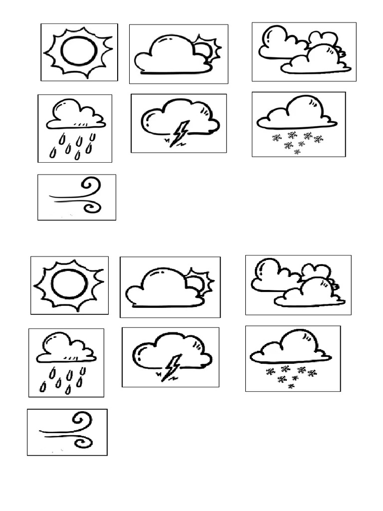 Simbolos Tiempo Atmosférico. | PDF