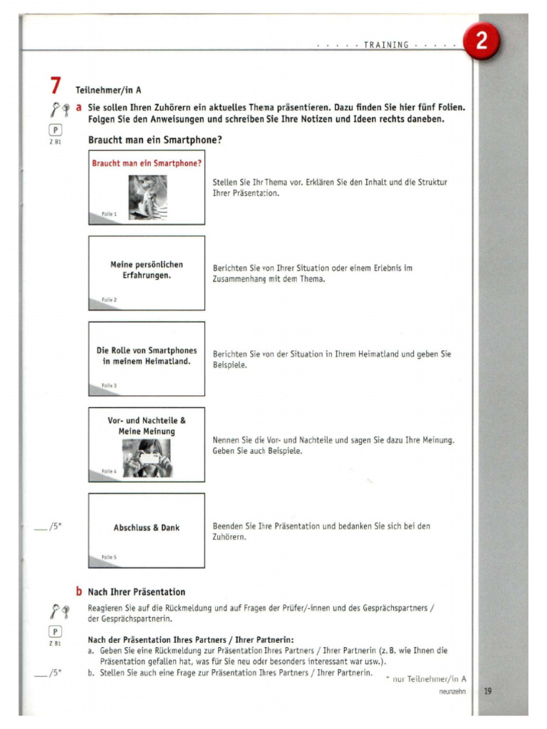 Sprechen Über Handy (Testheft) | PDF