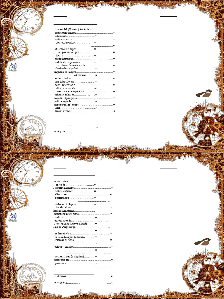 19 Vocabulary (Spanish monarchy) | PDF