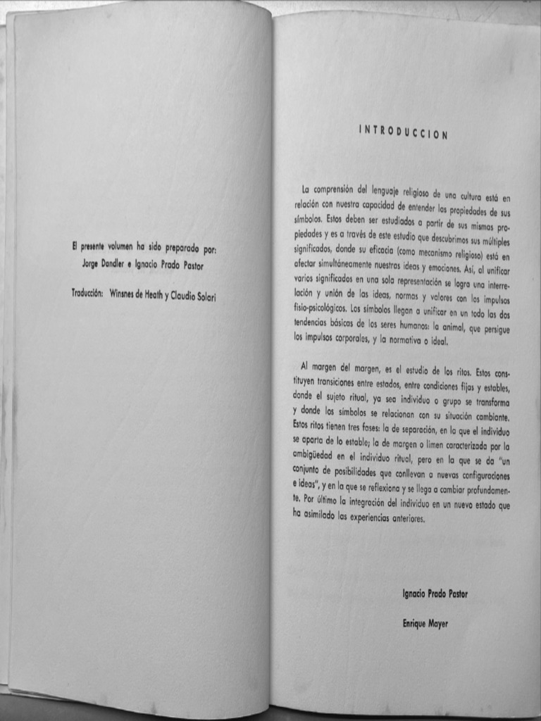 V. TURNER - Simbolismo y Ritual | PDF