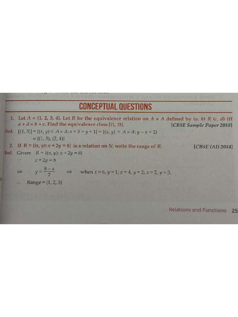 Relations and Functions | PDF