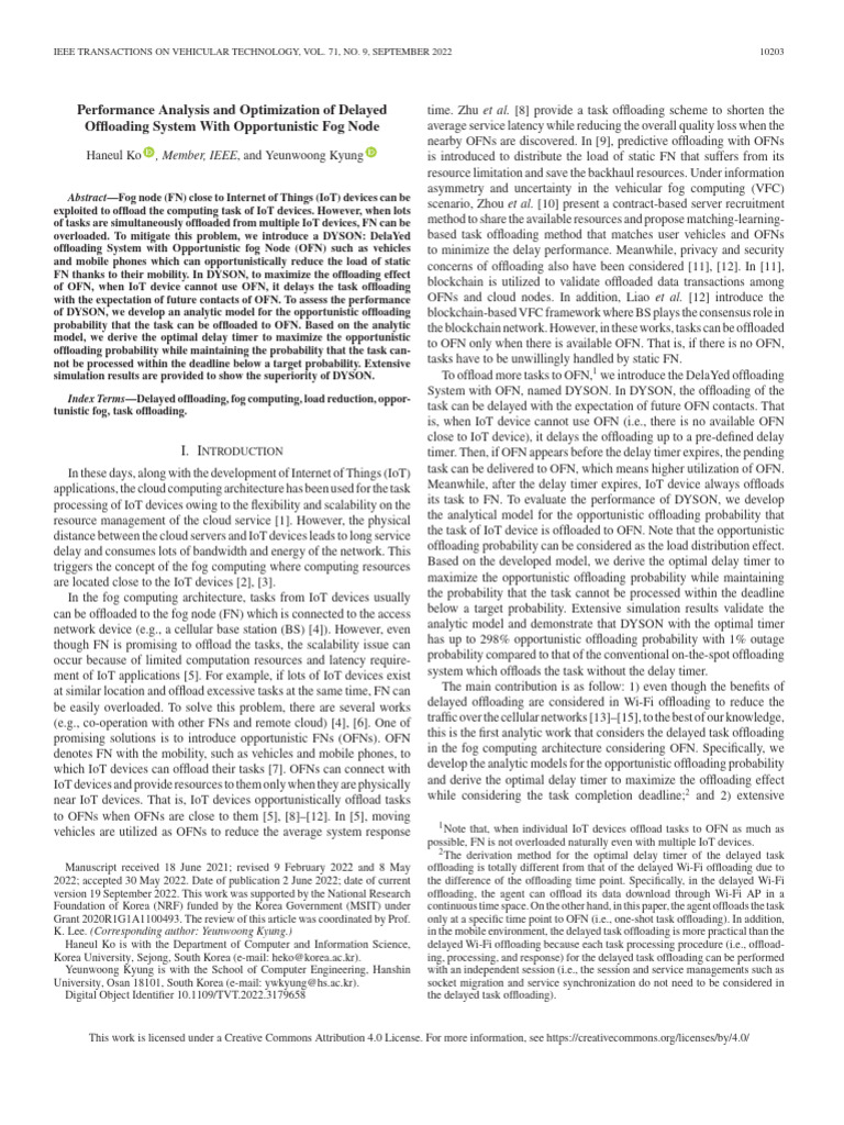 Performance Analysis and Optimization of Delayed Offloading System With Opportunistic Fog Node ...