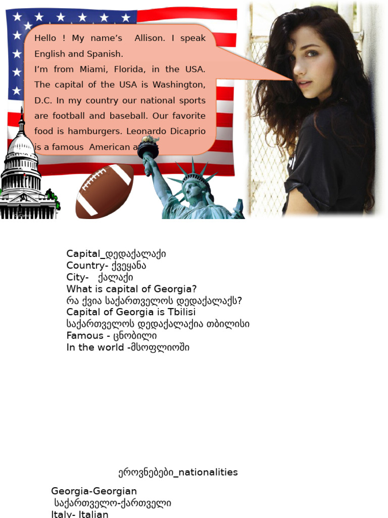 Countries and Nationalities Reading Comprehension Reading Comprehension ...