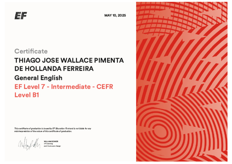 EF Level 7 - Intermediate - CEFR Level B1 | PDF