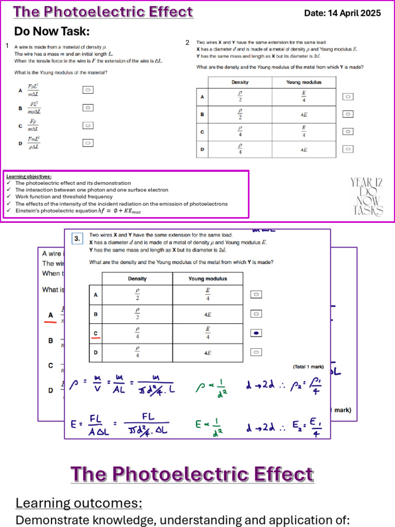 9.2. The Photoelectric Effect | PDF | Photoelectric Effect ...