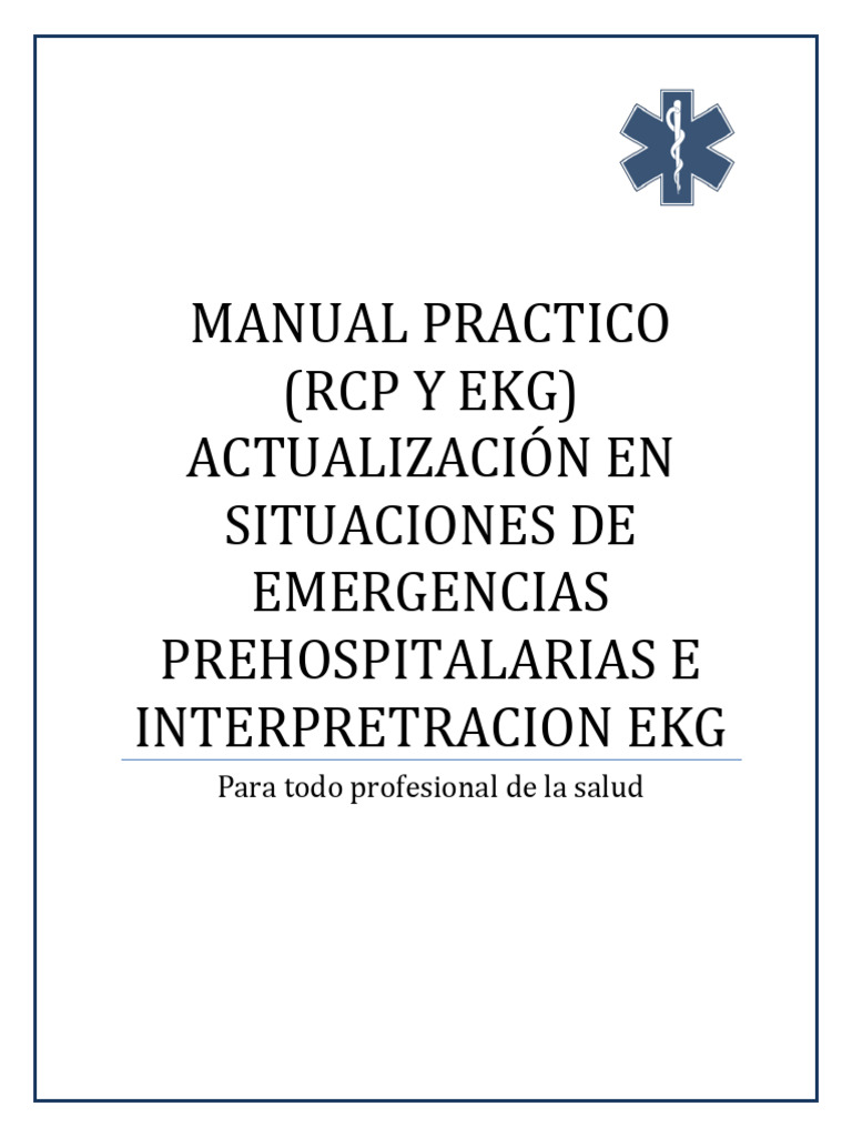 MANUAL DE RCP-BOLSILLO - final de finales..... | PDF | Reanimación cardiopulmonar | Paro cardíaco