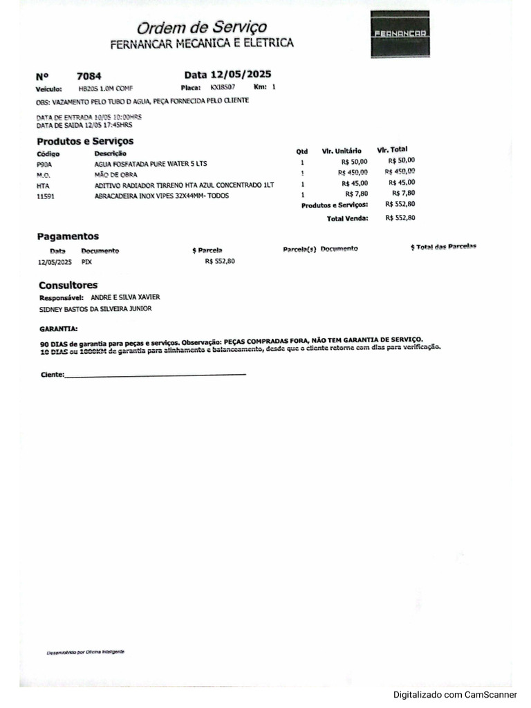 Nota Fiscal Do Carro | PDF