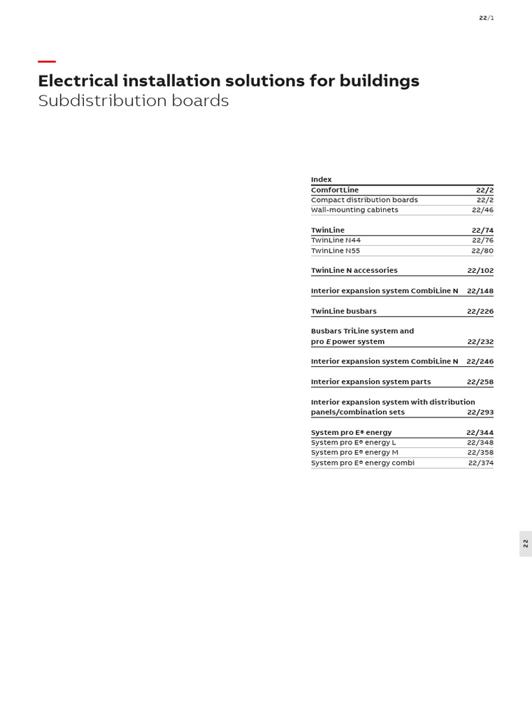 ABB Subdistribution Boards 2022 | PDF | Door | Electrical Wiring