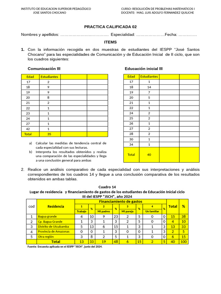 Practica Calificada 02 | PDF