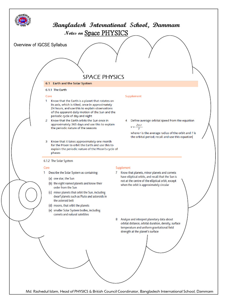 Notes On Space Physics Final | PDF | Redshift | Stars