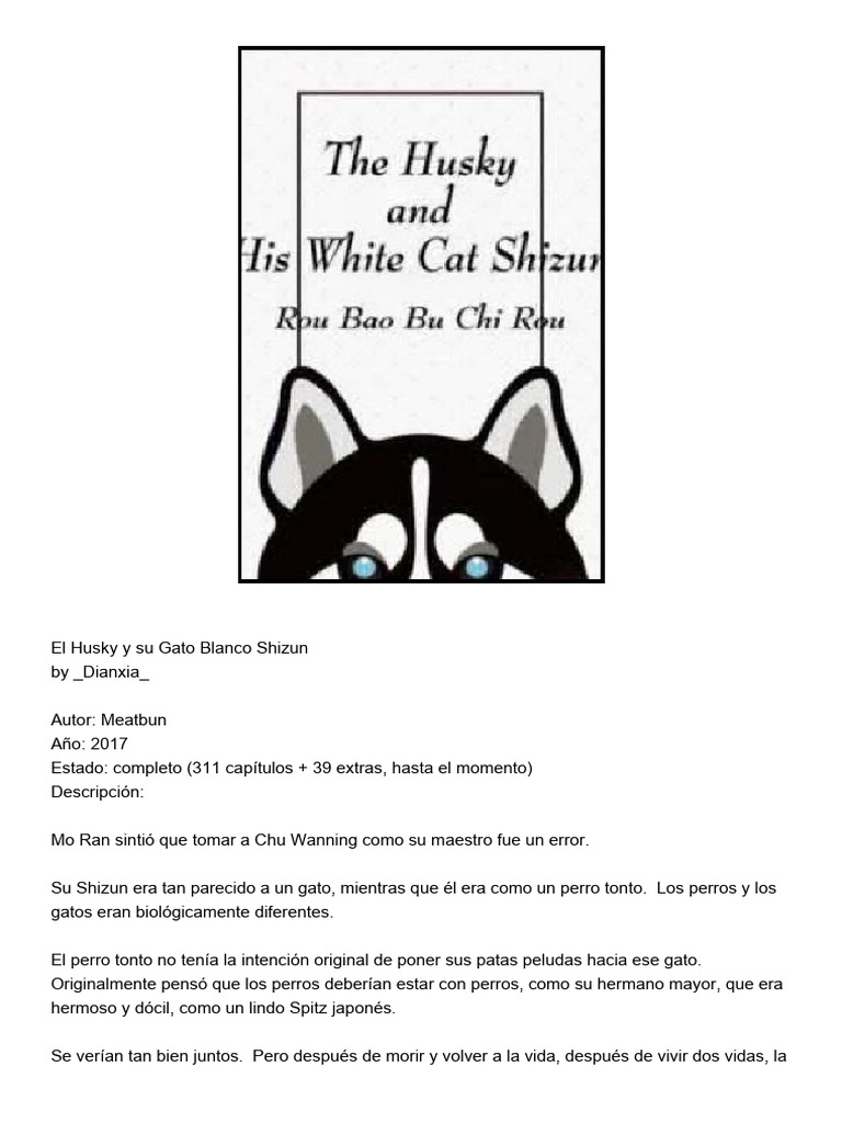 El amor entre un Husky y su Gato Shizun | PDF | Amor | Naturaleza