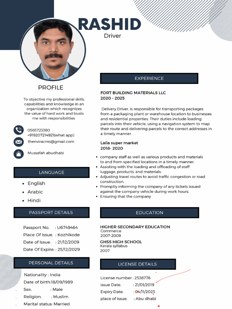 CV Rashid - 000 | PDF