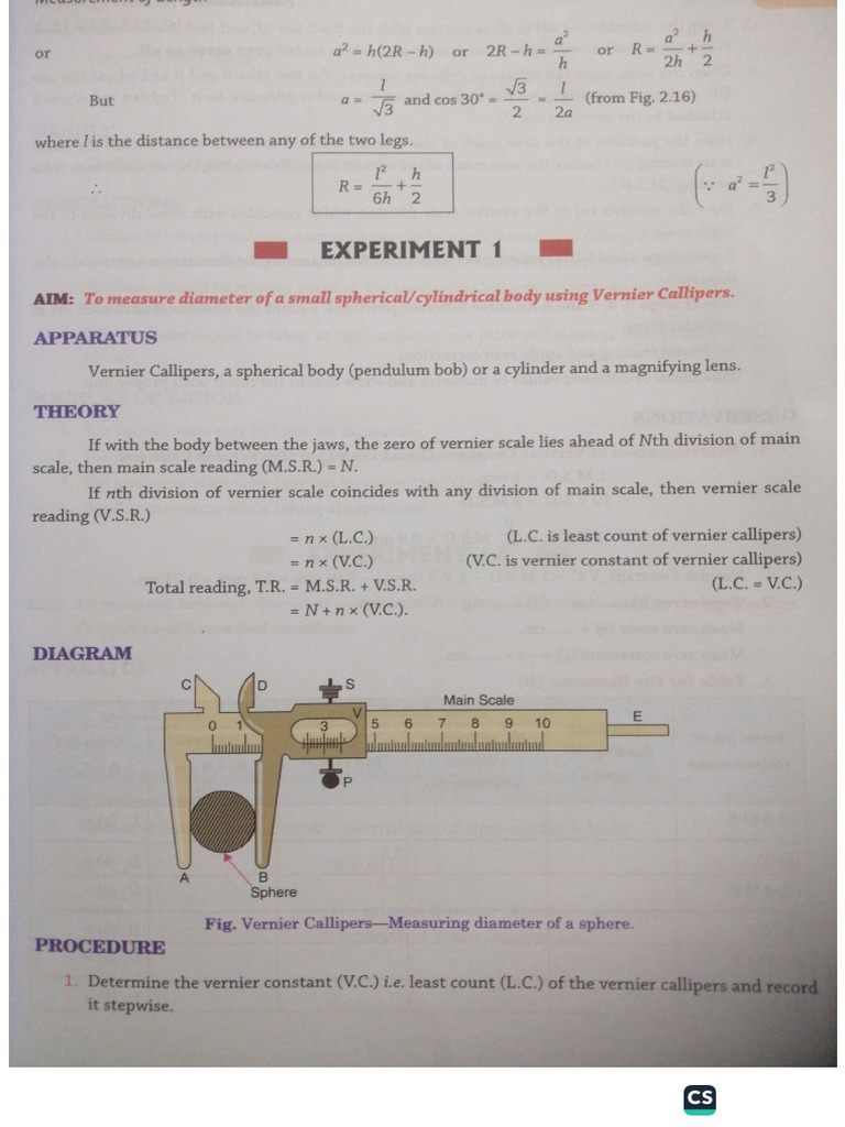 Physics Practical - Record | PDF
