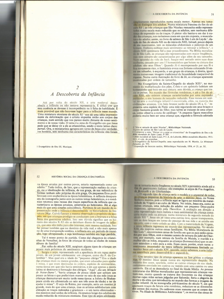 Historia Social Da Crianca E Da Familia Aries A Descoberta Da Infancia