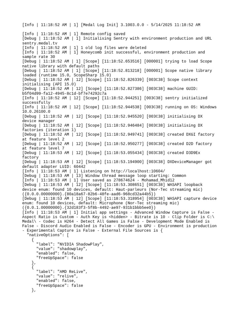 MedalLog20250514 | PDF | Graphics Processing Unit | Computer Engineering