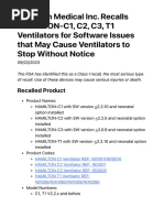 HAMILTON-T1 Ventilator Quick Guide | PDF | Breathing | Respiration