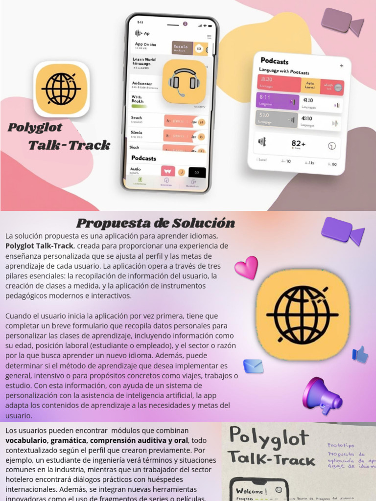 Polyglot Talk - Track | PDF | Aprendizaje | Aplicación movil